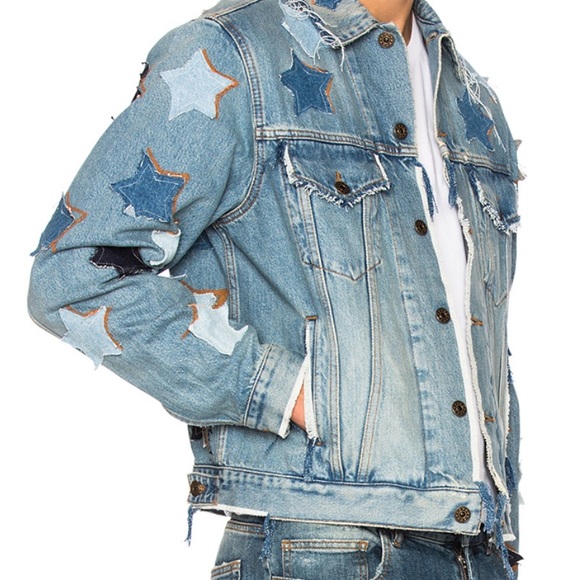 Zealous Yarnn | Jackets & Coats | Unique Star Denim Jean Jacket | Poshmark